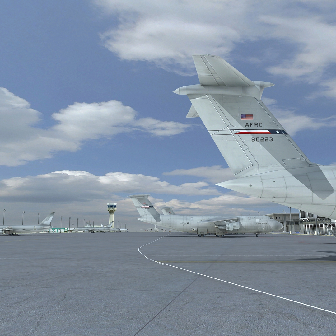 3d model military vehicles planes usaf