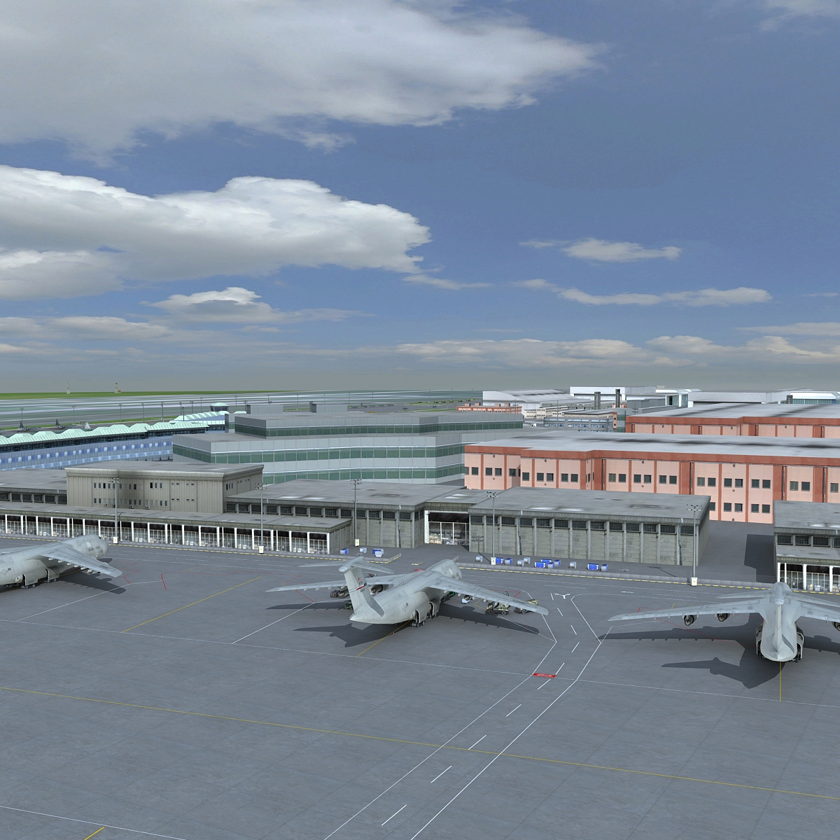 3d model military vehicles planes usaf