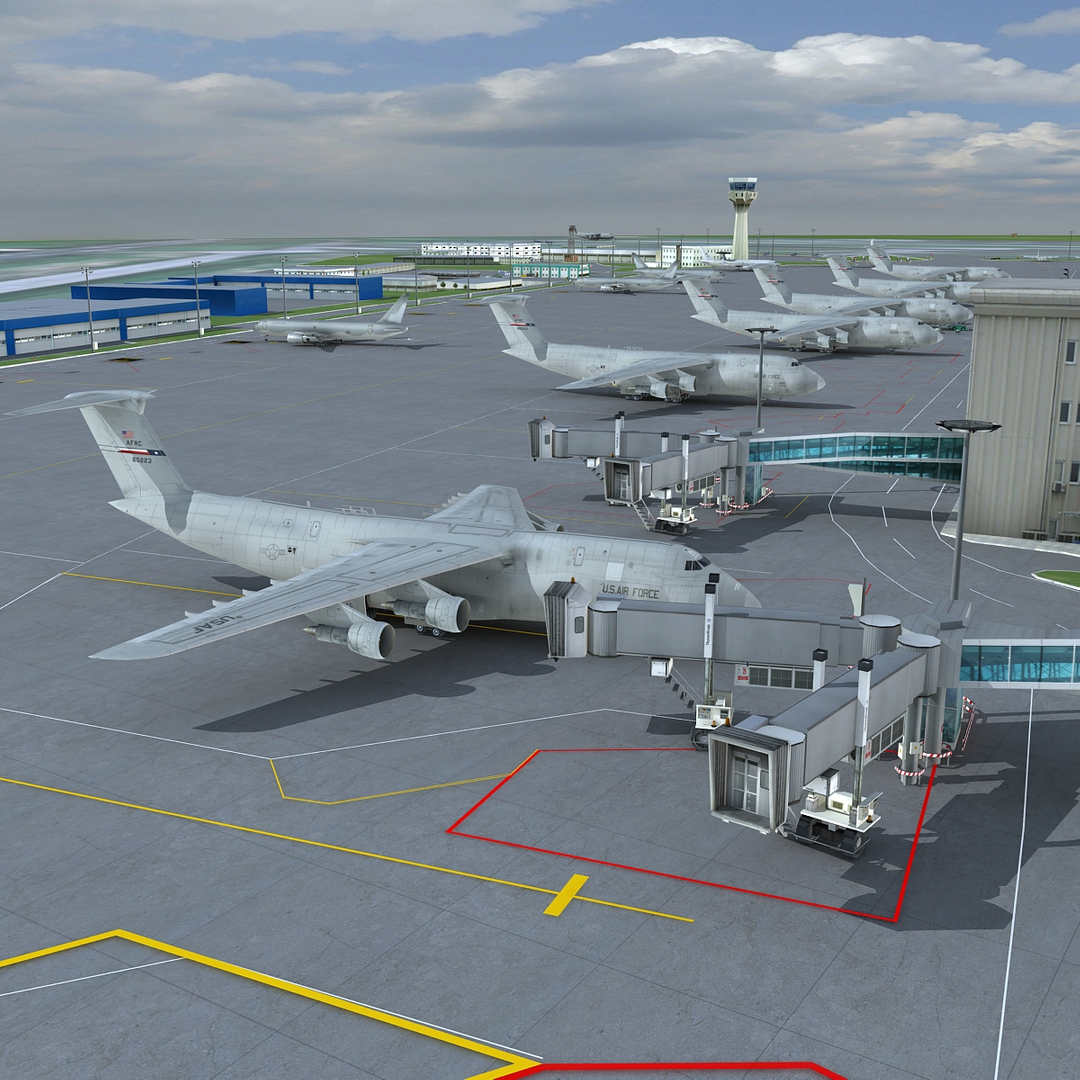 3d model military vehicles planes usaf