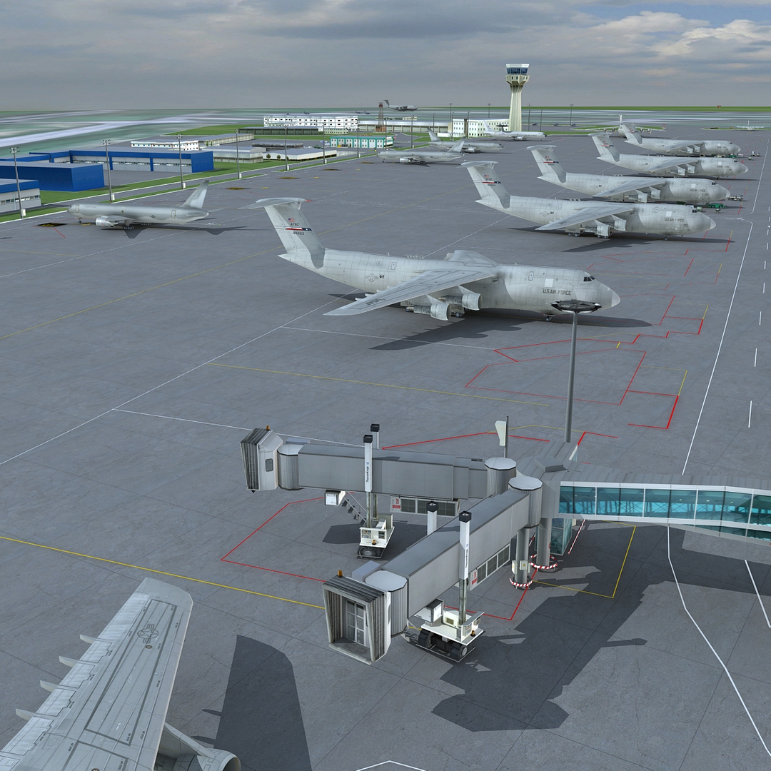 3d model military vehicles planes usaf