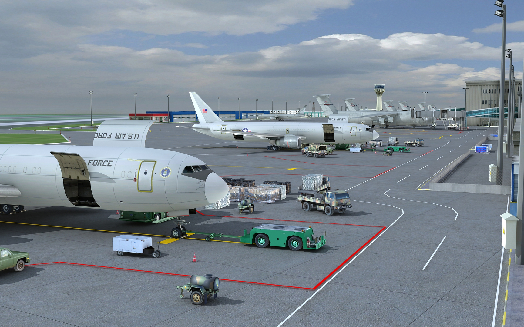 3d model military vehicles planes usaf