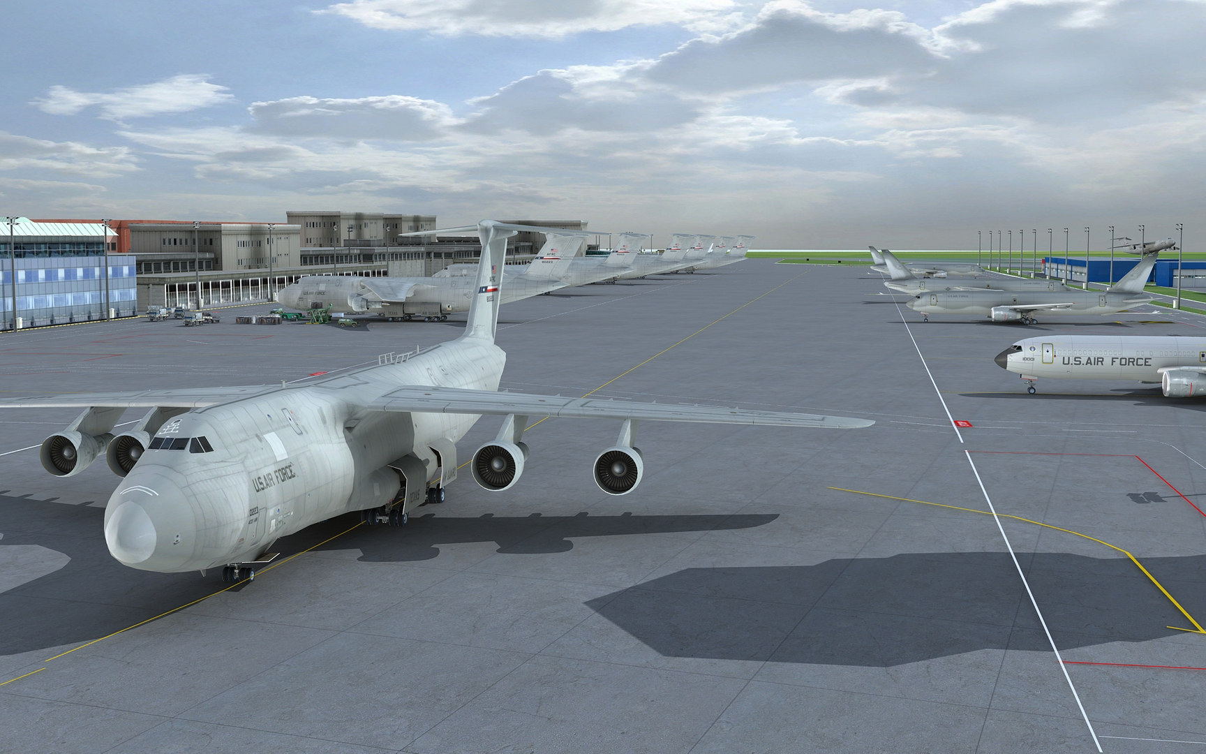 3d model military vehicles planes usaf