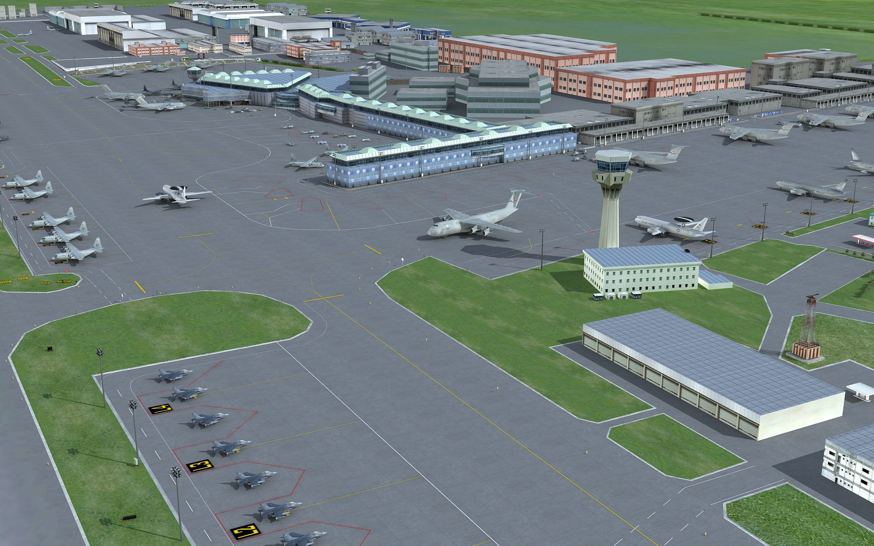 3d model military vehicles planes usaf