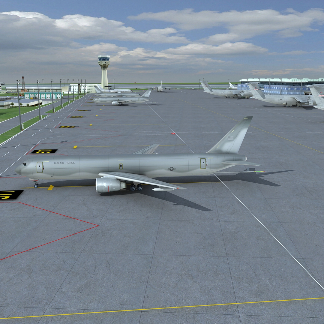 3d model military vehicles planes usaf