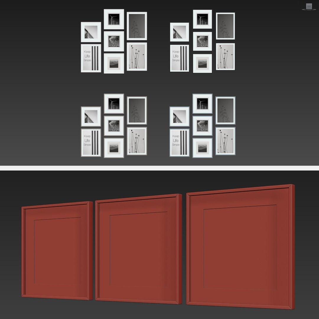 3D Picture Frames Model - TurboSquid 1377030