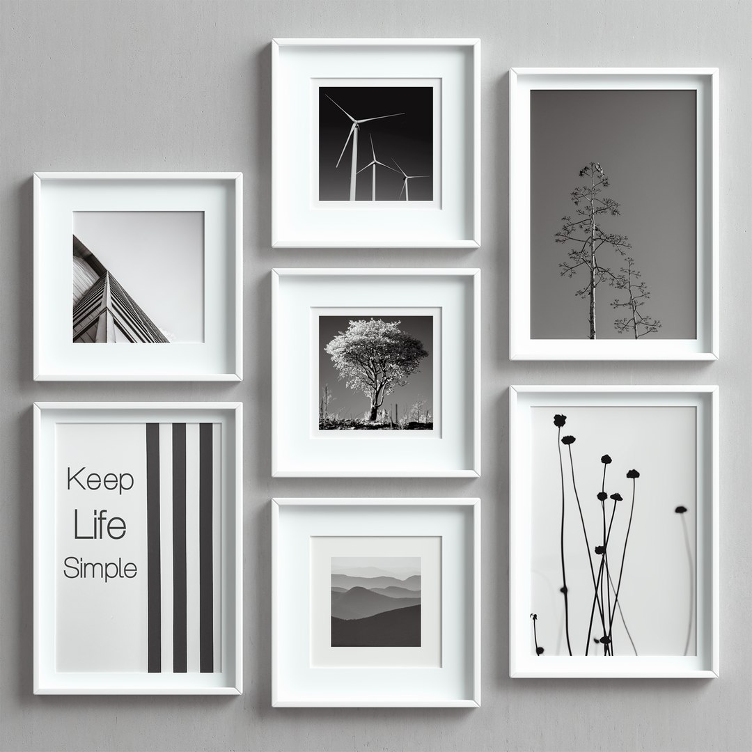 3D Picture Frames Model - TurboSquid 1377030