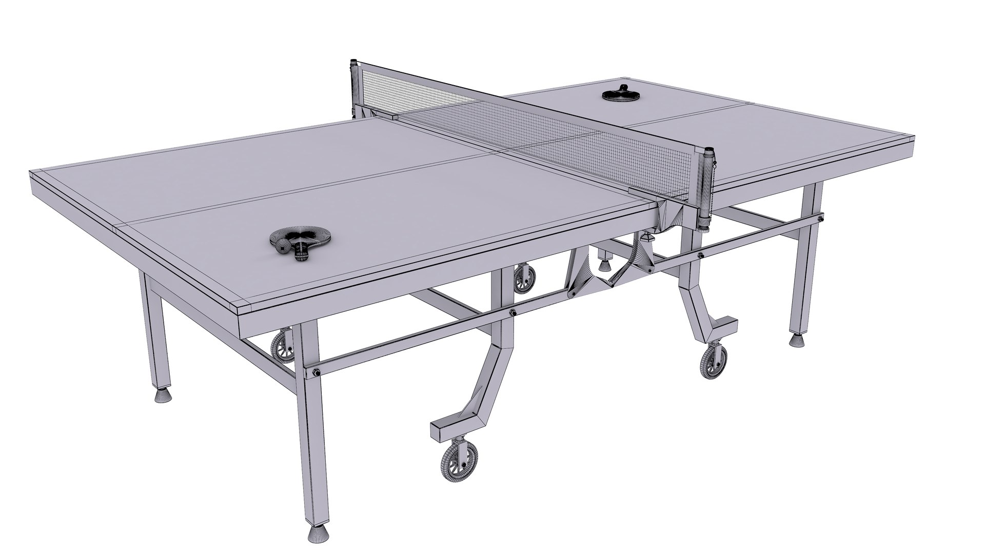 Tennis Table 3D Model - TurboSquid 2272411