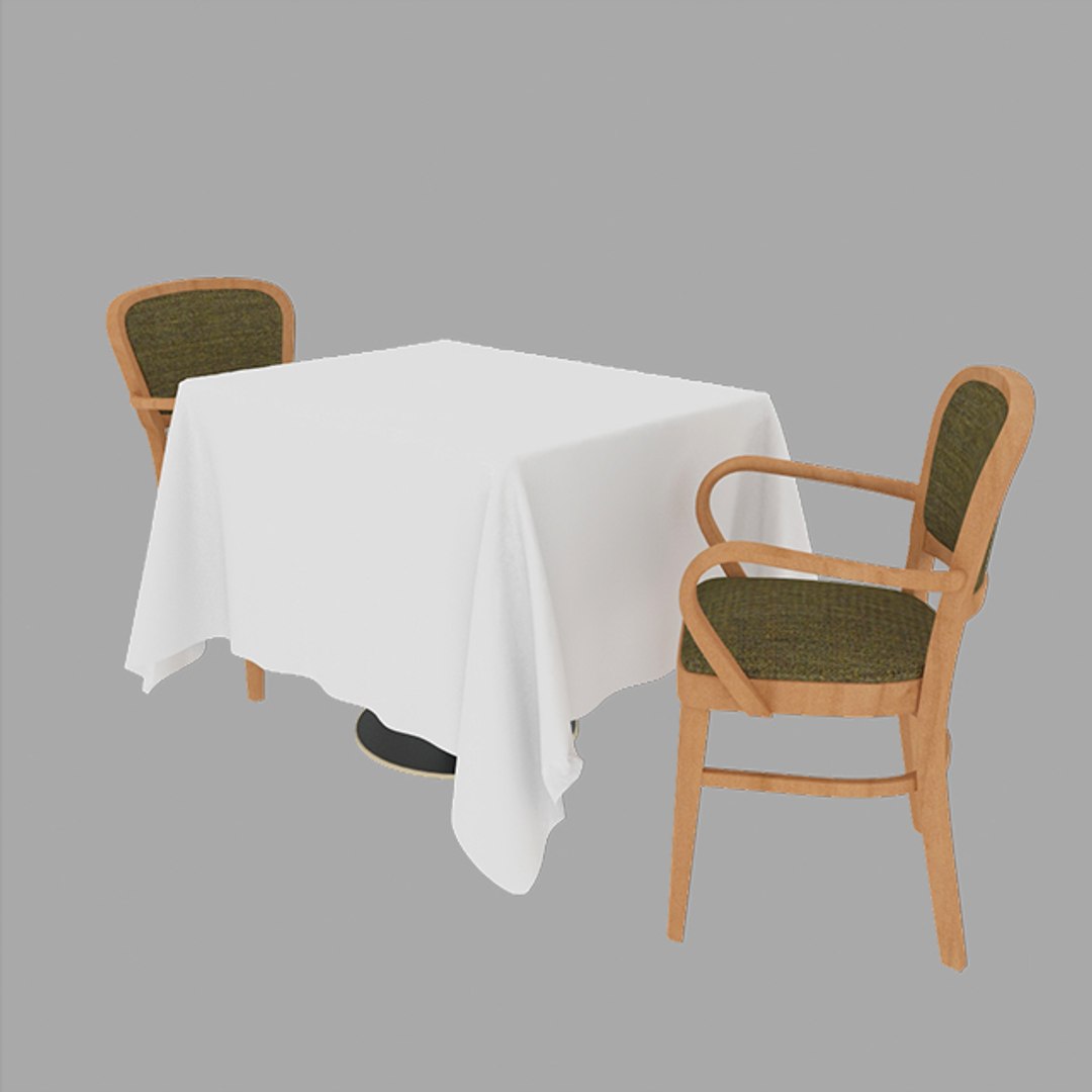 3d table chair sets