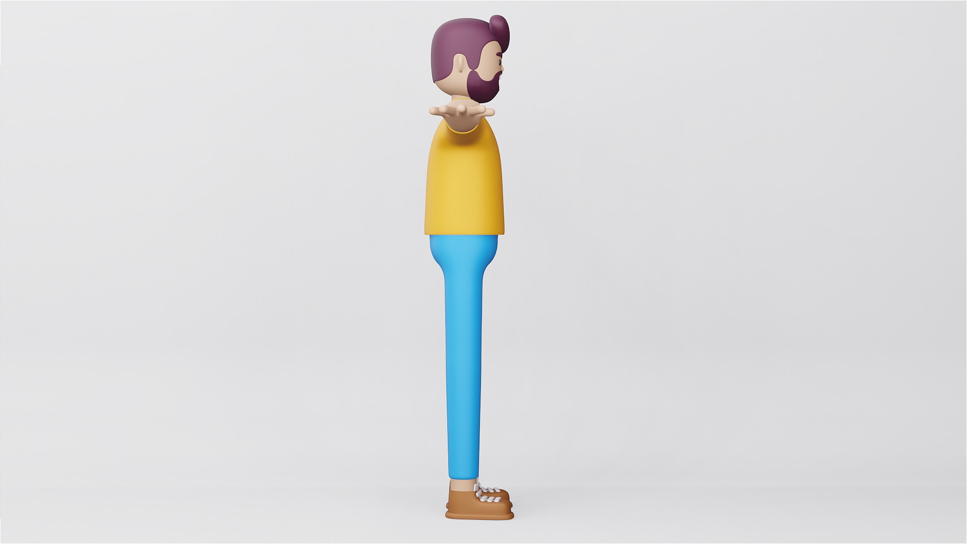 3D Happy Man Cartoon Charector. 3D Model - TurboSquid 1726048