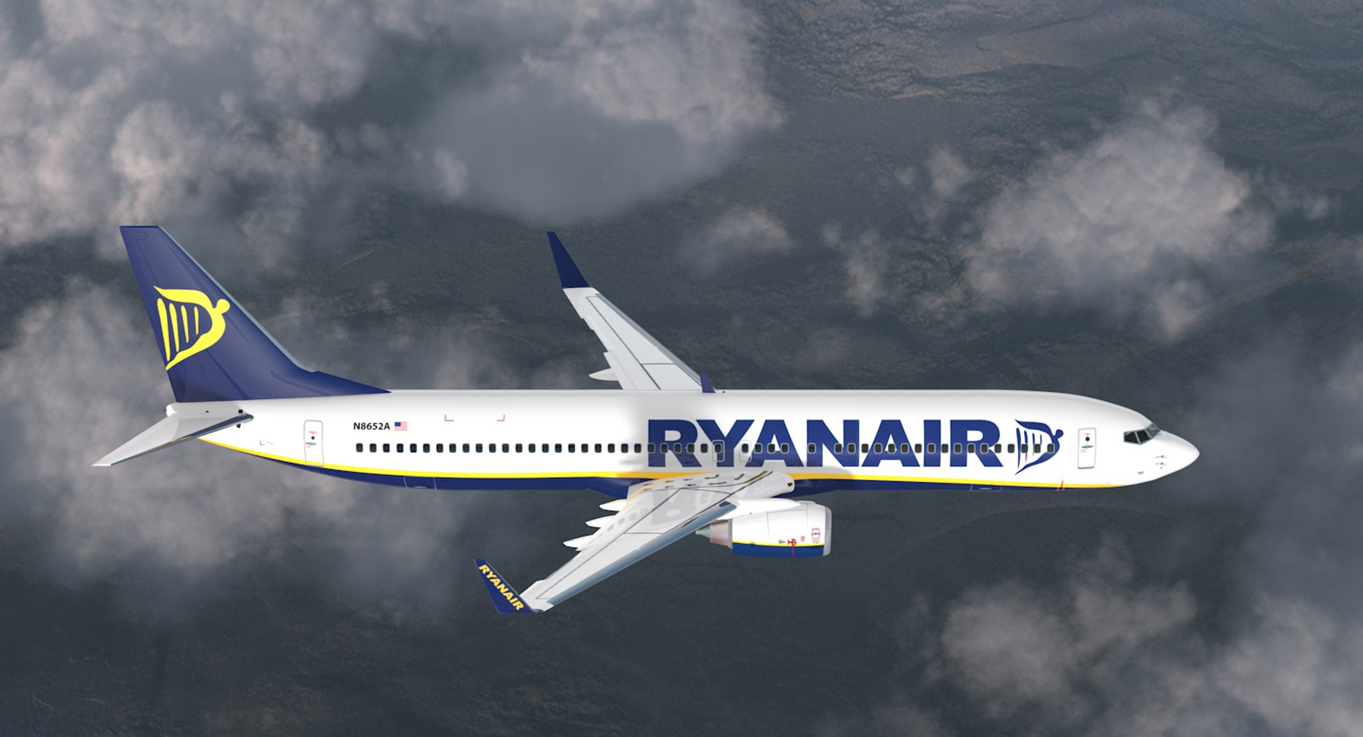 3D Boeing 737-900 Ryanair Rigged - TurboSquid 1161768