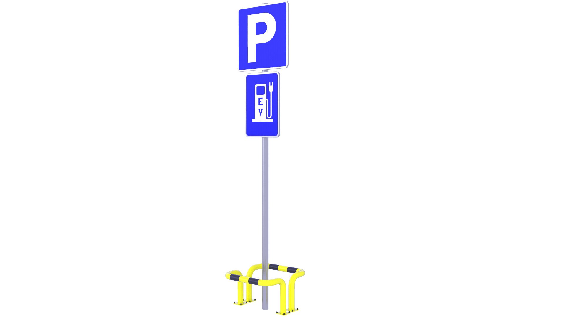 3D EV Charging Station Parking Sign 20 Model - TurboSquid 2267417