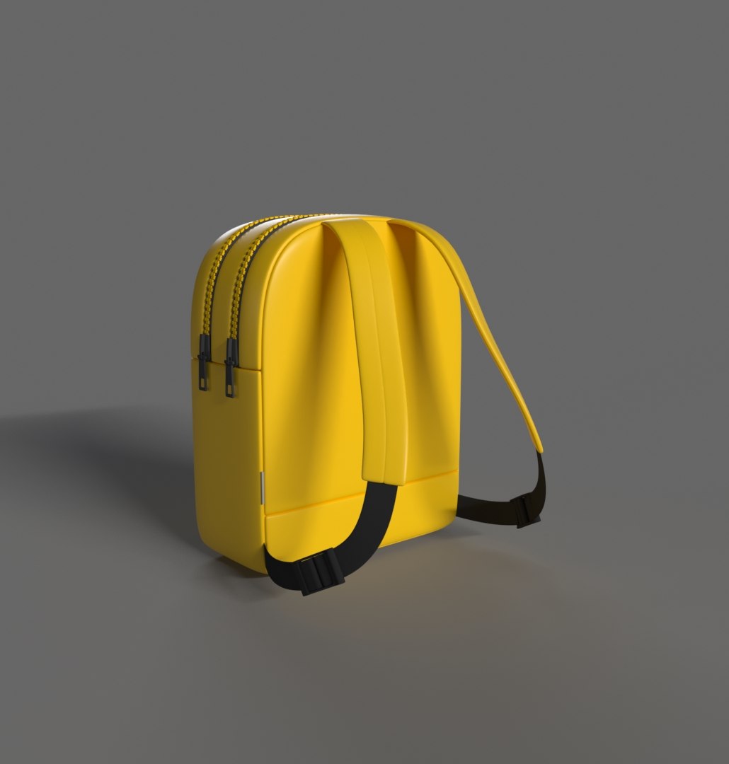 Stylized Backpack 3d Obj