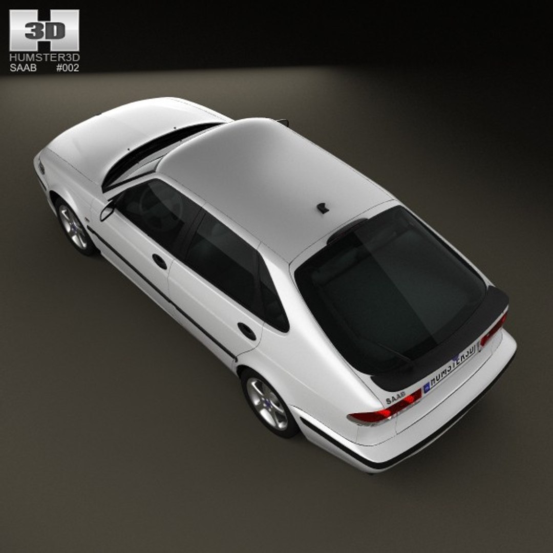 3d Model Saab 9-3 2001