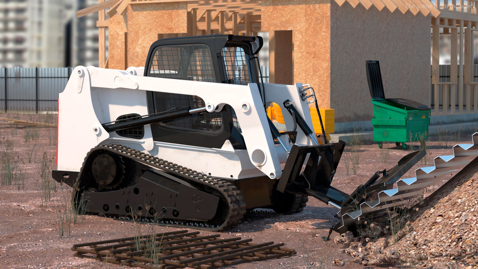 3D model Compact Track Loader Rigged - TurboSquid 2177934