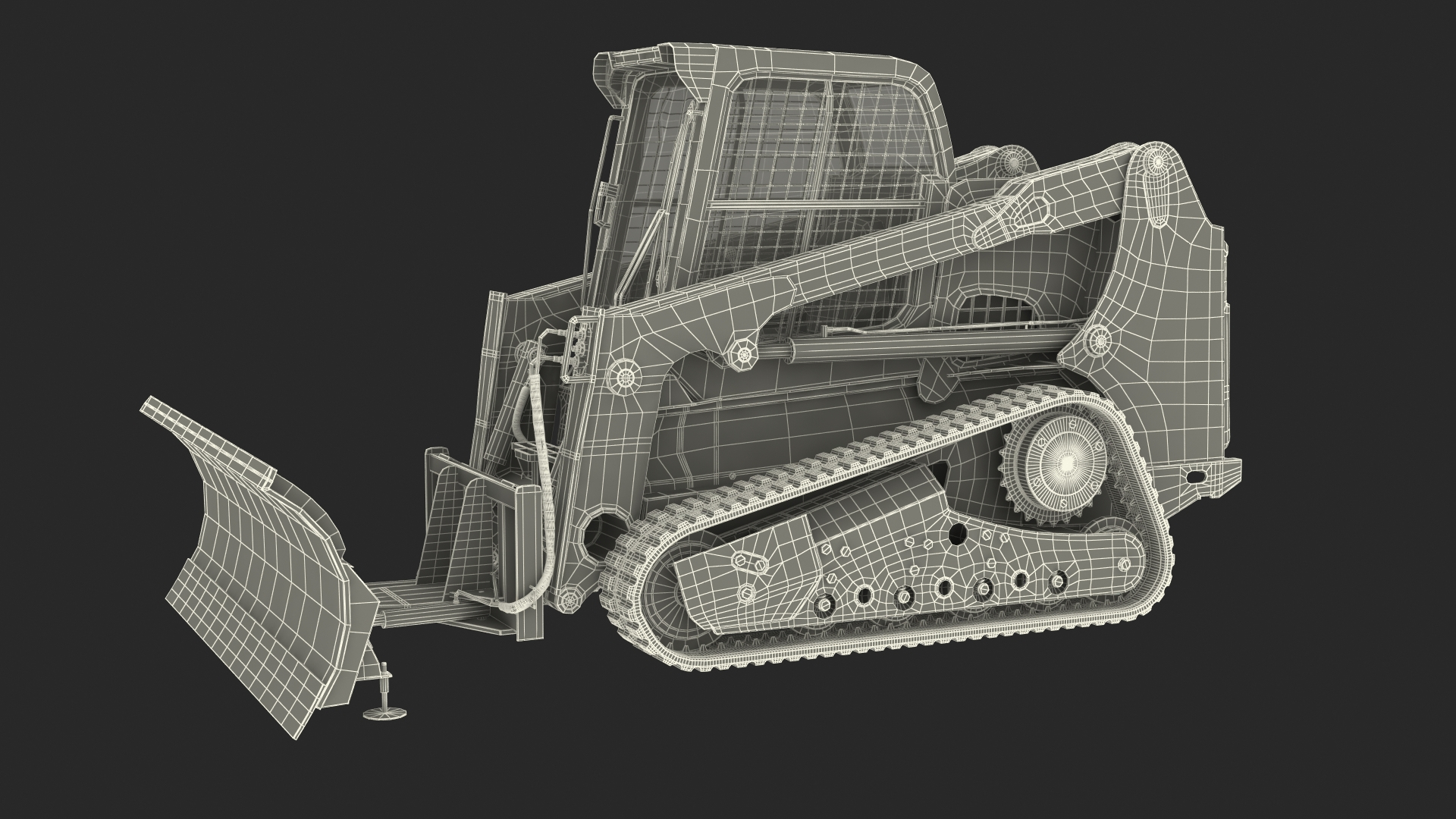 3D model Compact Track Loader Rigged - TurboSquid 2177934