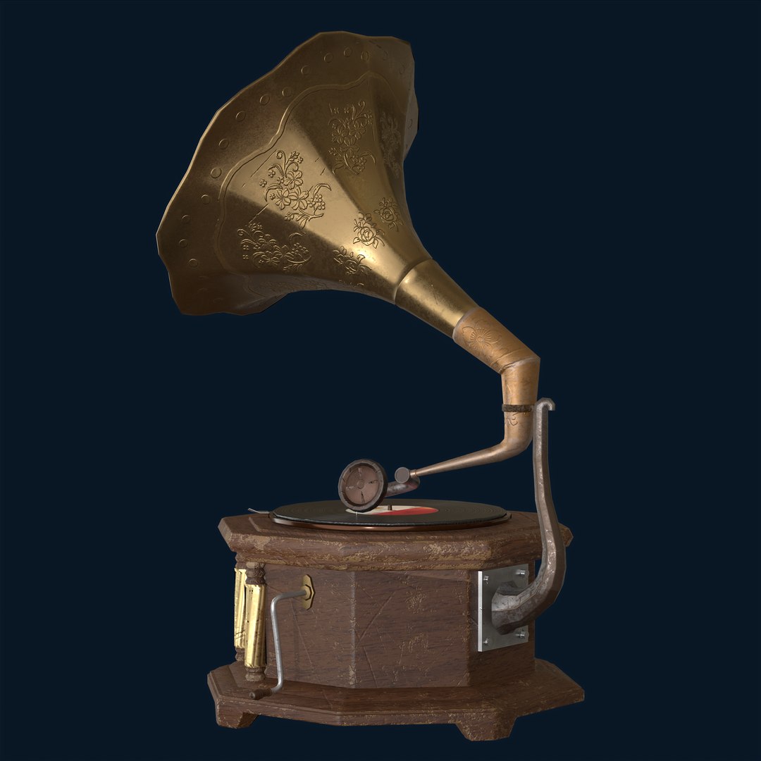 3D Gramophone Game Ready Model - TurboSquid 1970039