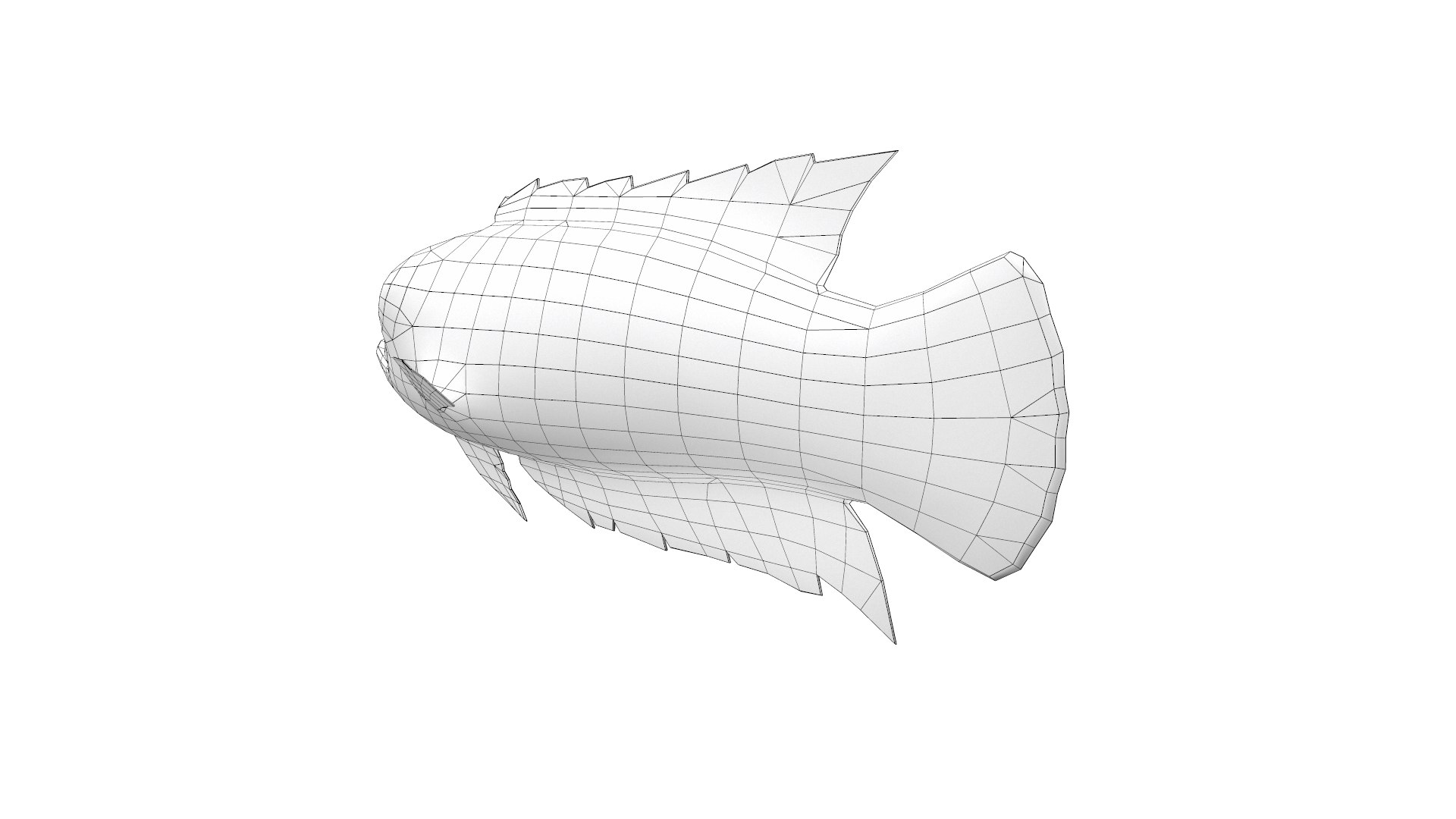 3D Ornate Climbing Perch Fish Toon - TurboSquid 1586333