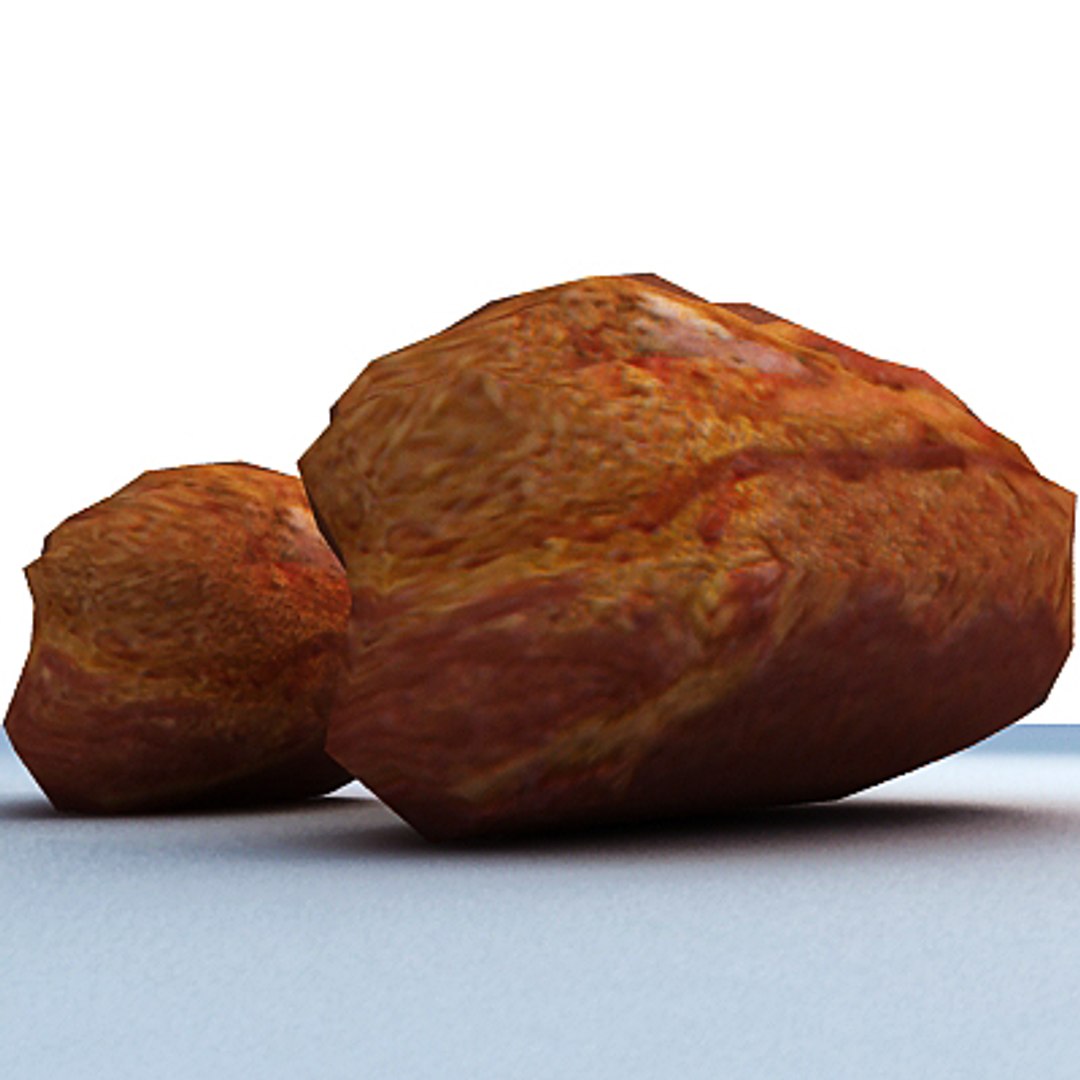 3d Ham Meat Cooked