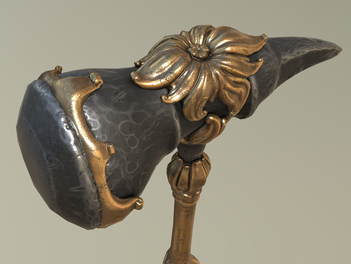 Fantasy Two-handed Hammer 3D - TurboSquid 1306486