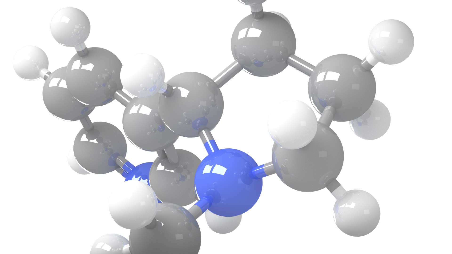 3D Nicotine - C10H14N2 Molecular Structure Model - TurboSquid 1742545