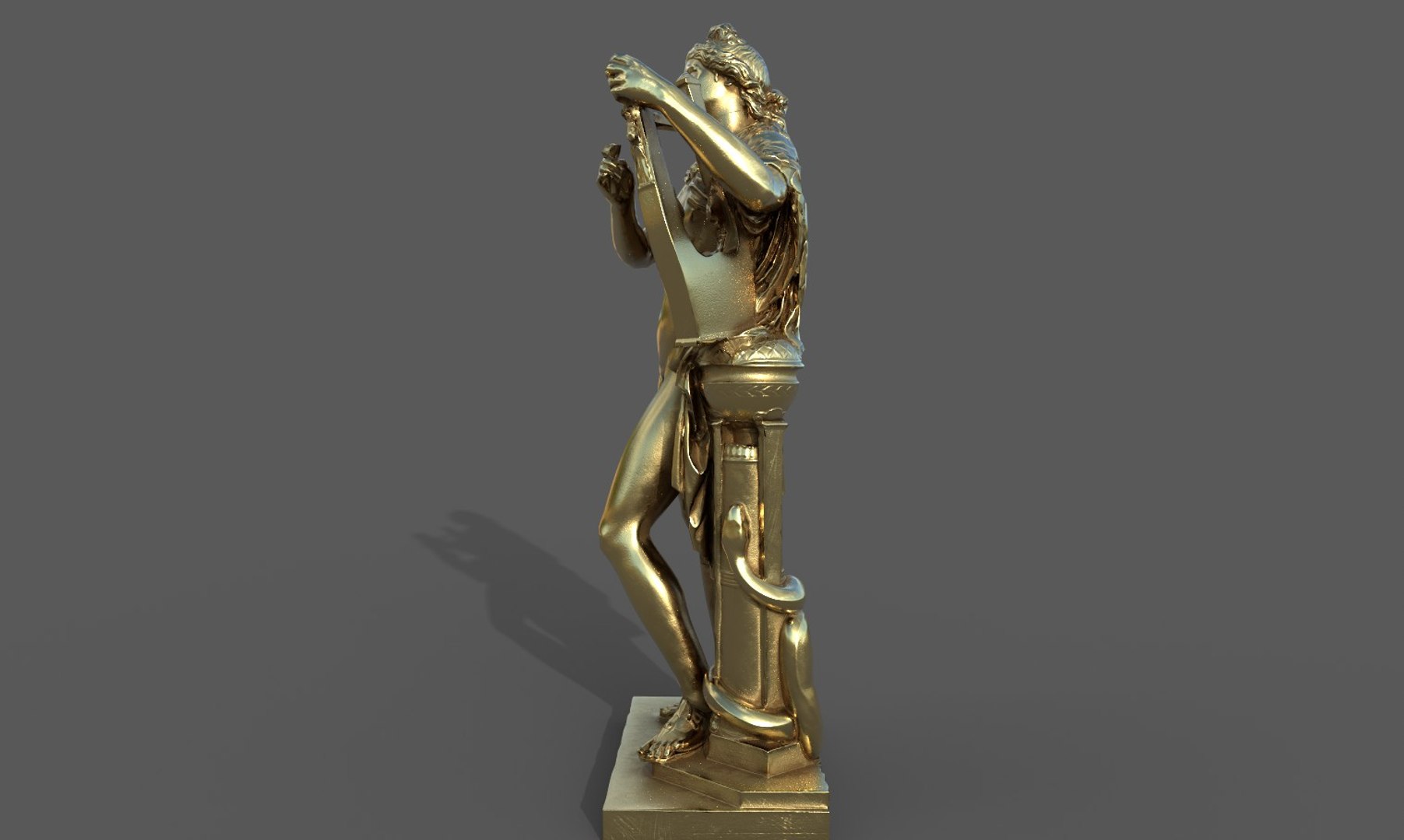 3D Statue of Apollo 3 model - TurboSquid 1824703