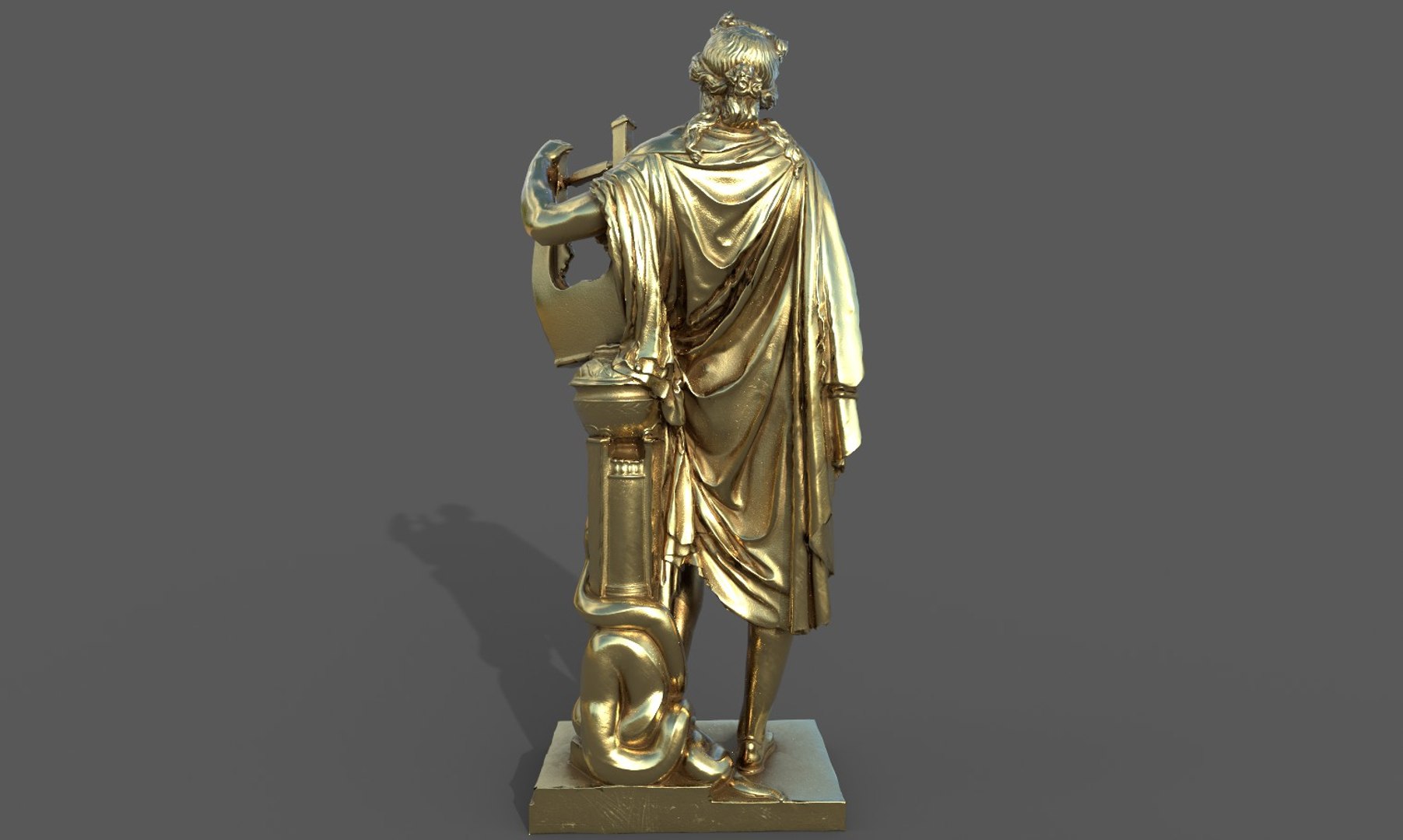 3D Statue of Apollo 3 model - TurboSquid 1824703