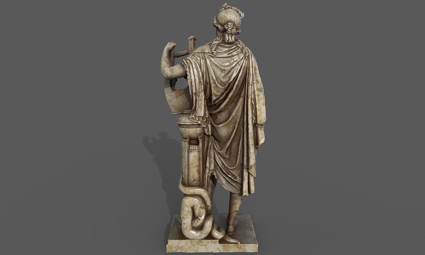 3D Statue of Apollo 3 model - TurboSquid 1824703