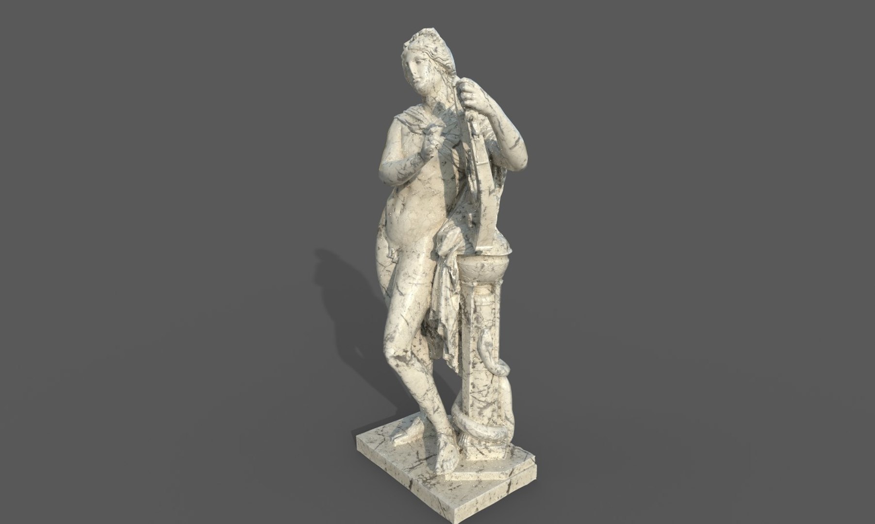 3D Statue of Apollo 3 model - TurboSquid 1824703