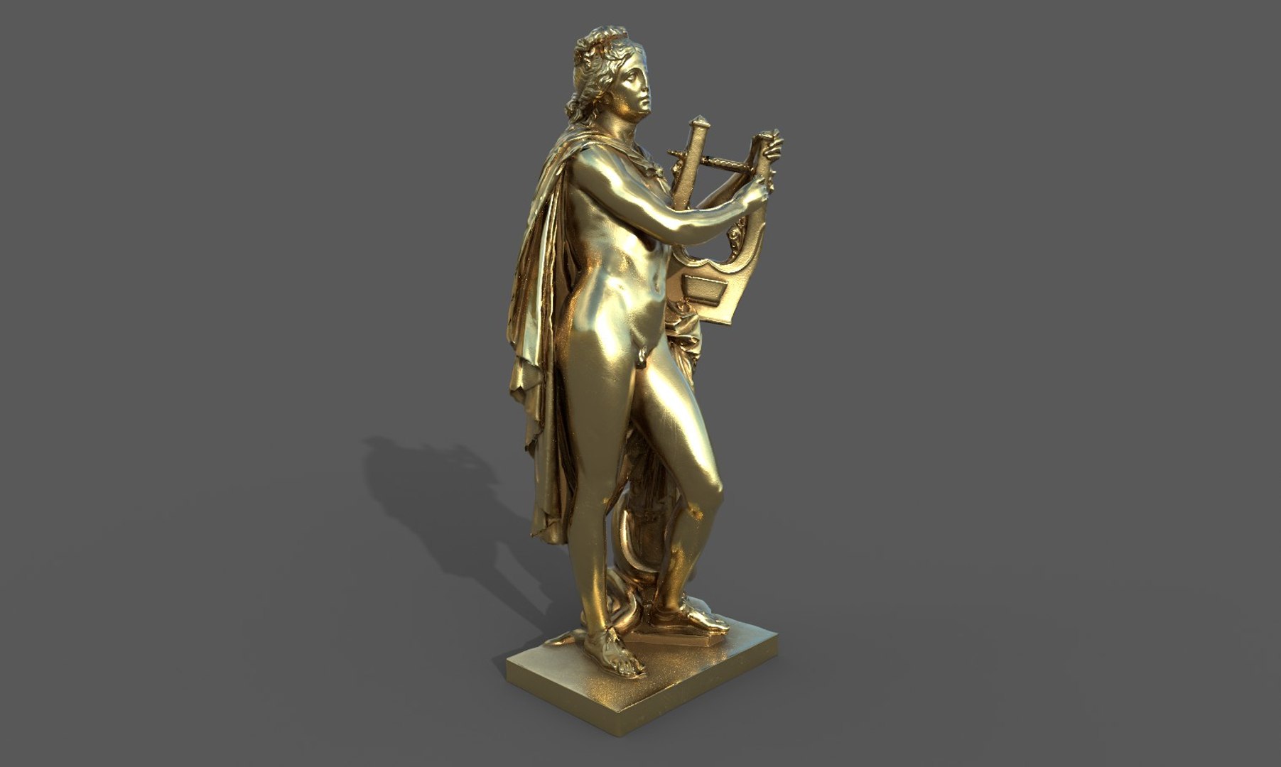 3D Statue of Apollo 3 model - TurboSquid 1824703