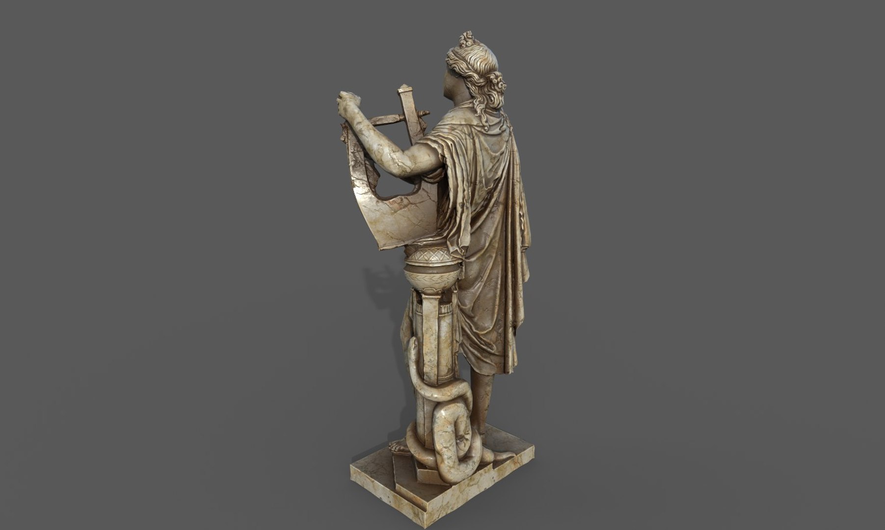 3D Statue of Apollo 3 model - TurboSquid 1824703