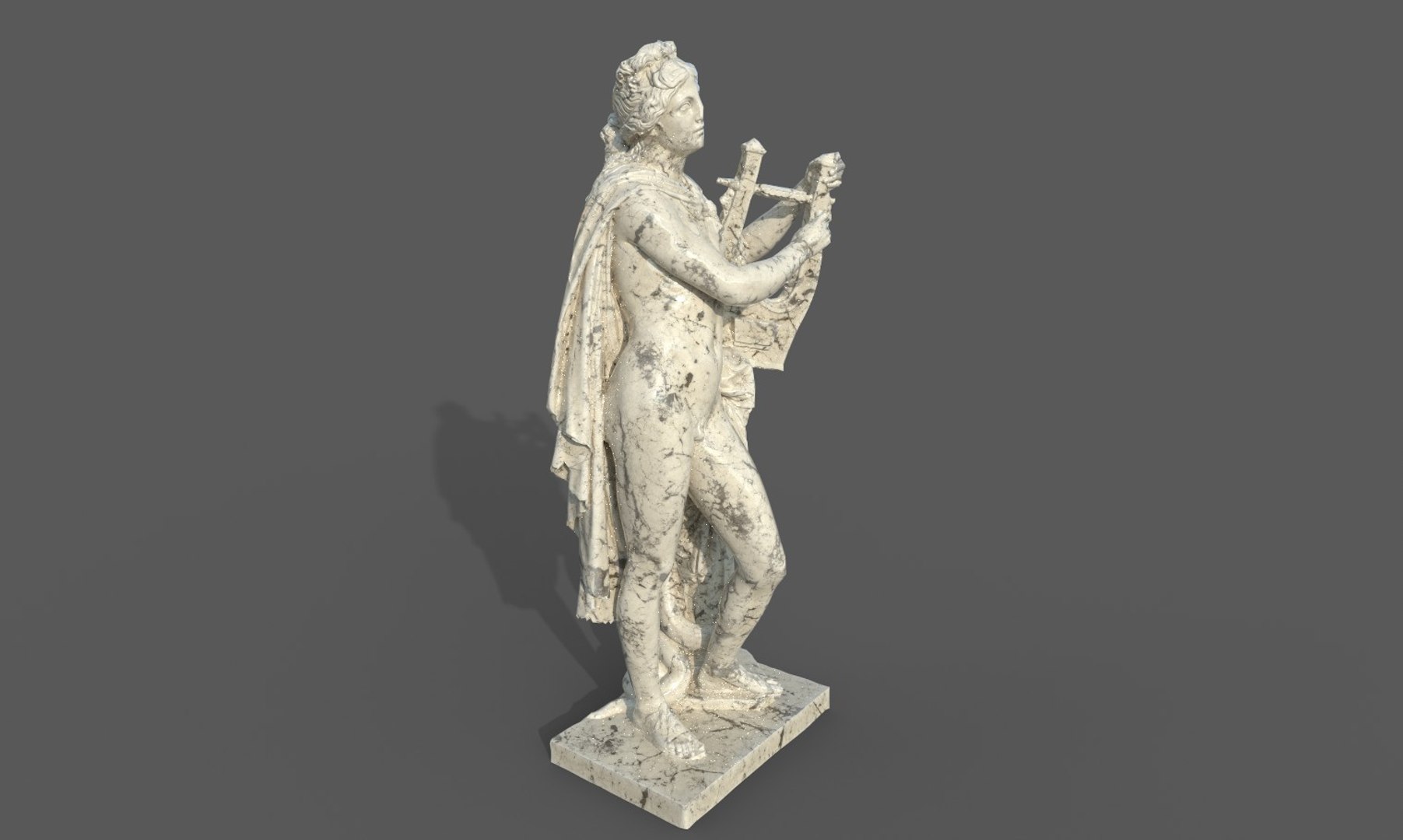 3D Statue of Apollo 3 model - TurboSquid 1824703