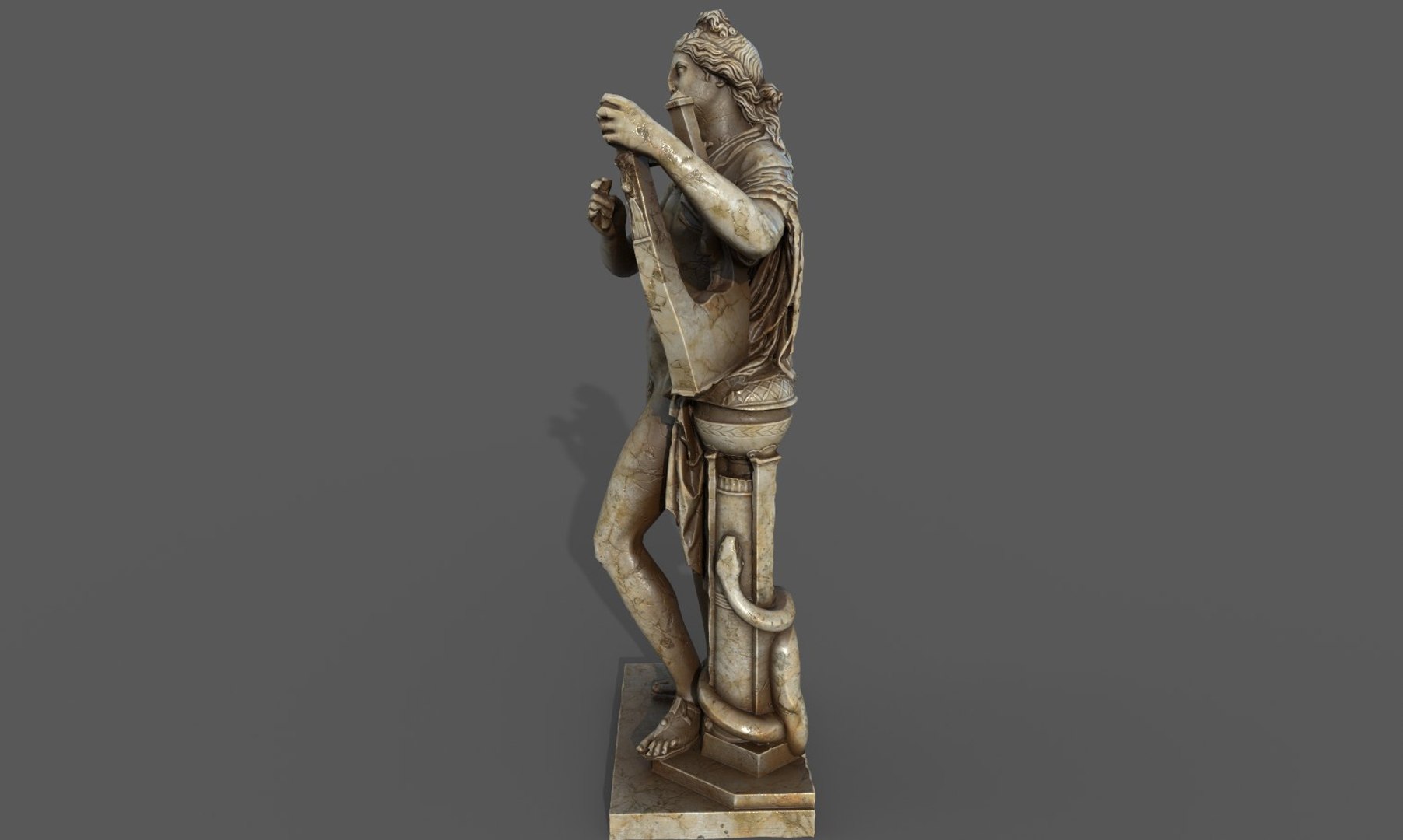 3D Statue of Apollo 3 model - TurboSquid 1824703