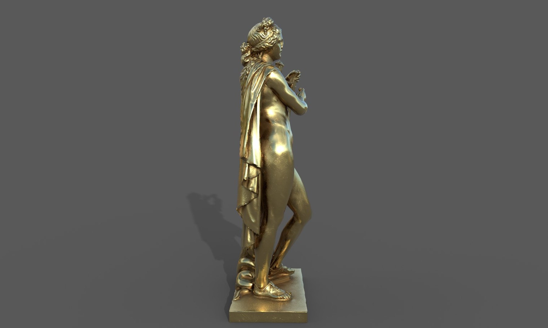 3D Statue of Apollo 3 model - TurboSquid 1824703