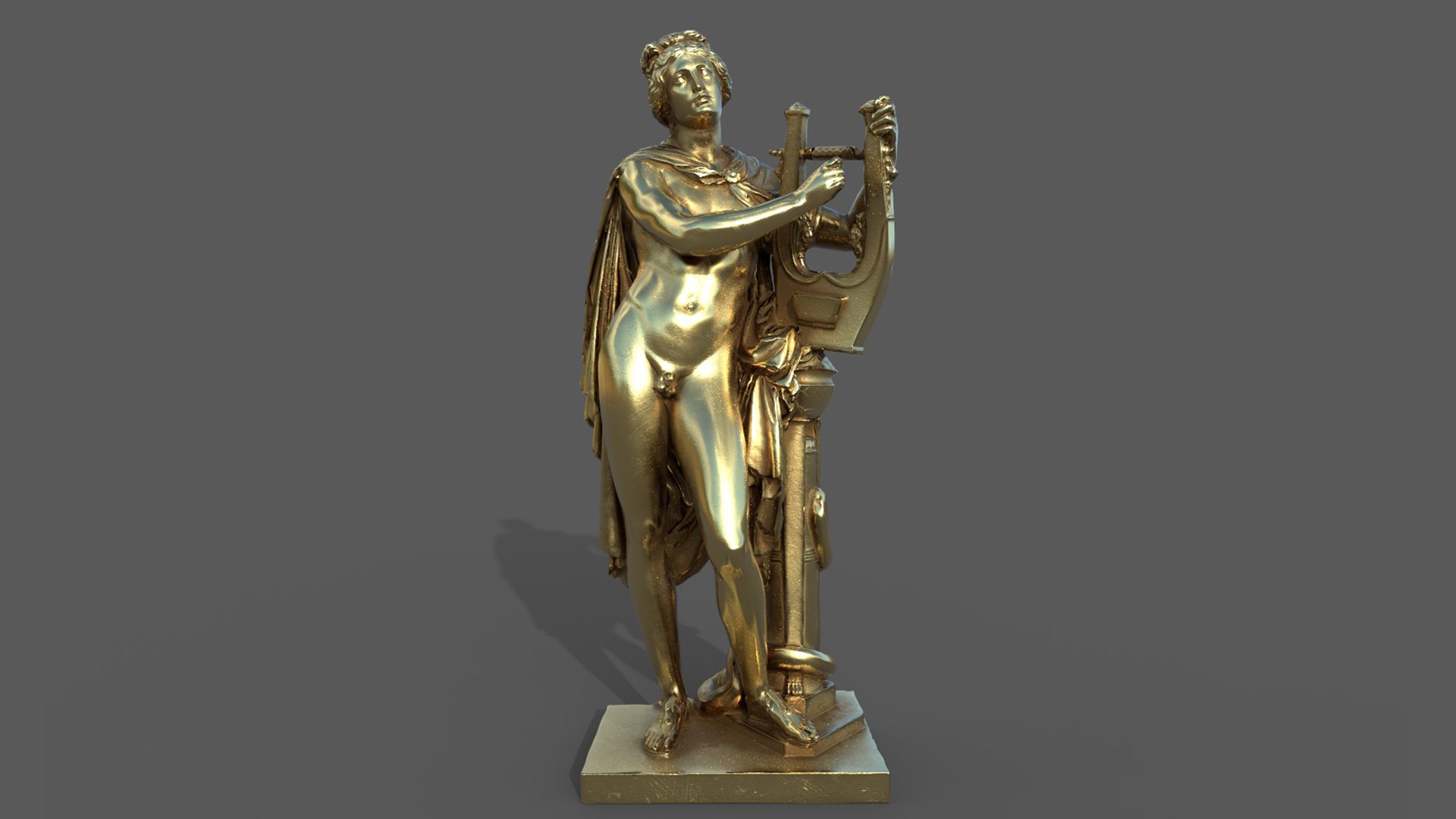 3D Statue of Apollo 3 model - TurboSquid 1824703