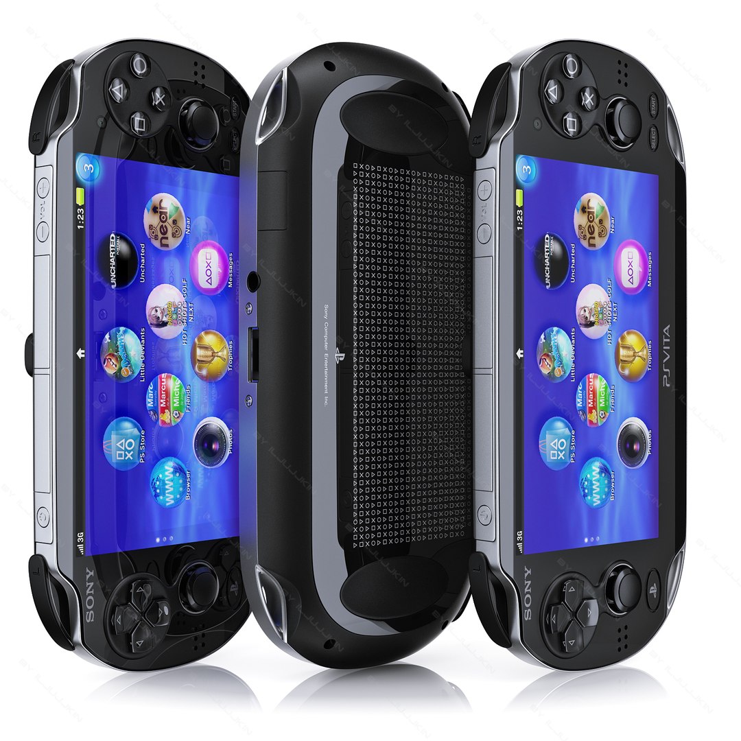 playstation vita 3d model