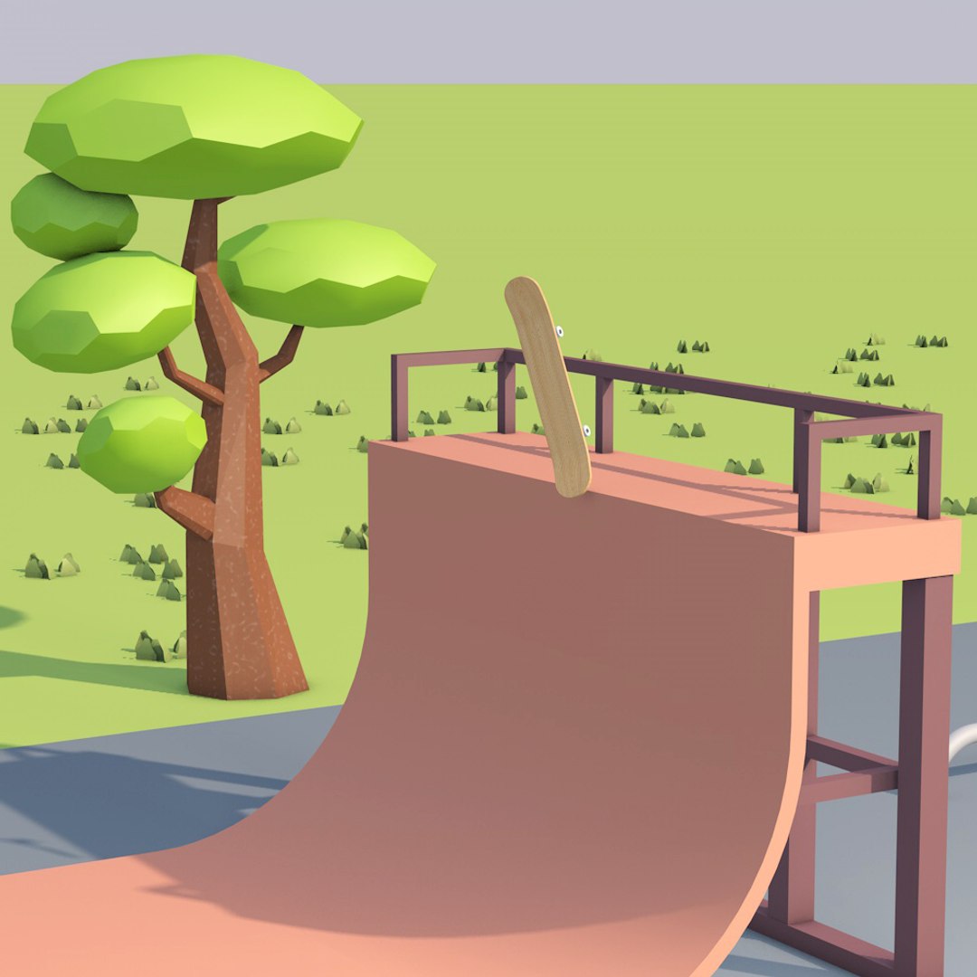 3D Model Skate Park Skateboard Animation - TurboSquid 1521302