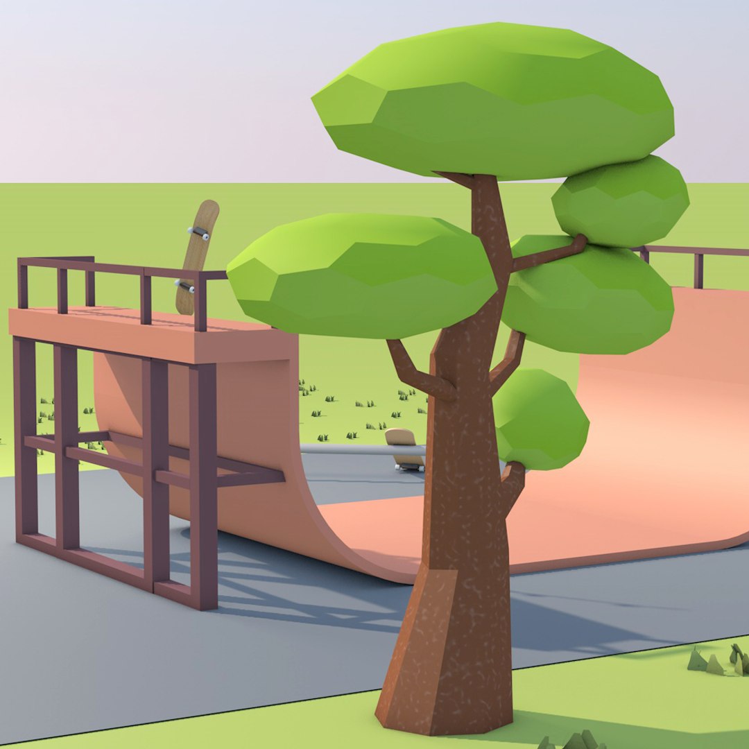 3D Model Skate Park Skateboard Animation - TurboSquid 1521302