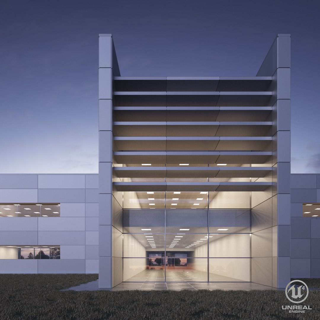 3D glass building - TurboSquid 1183613