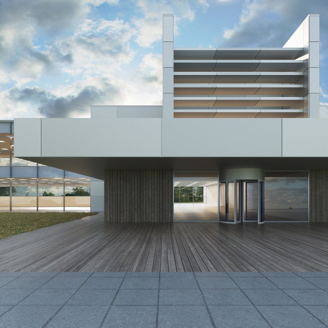 3D glass building - TurboSquid 1183613