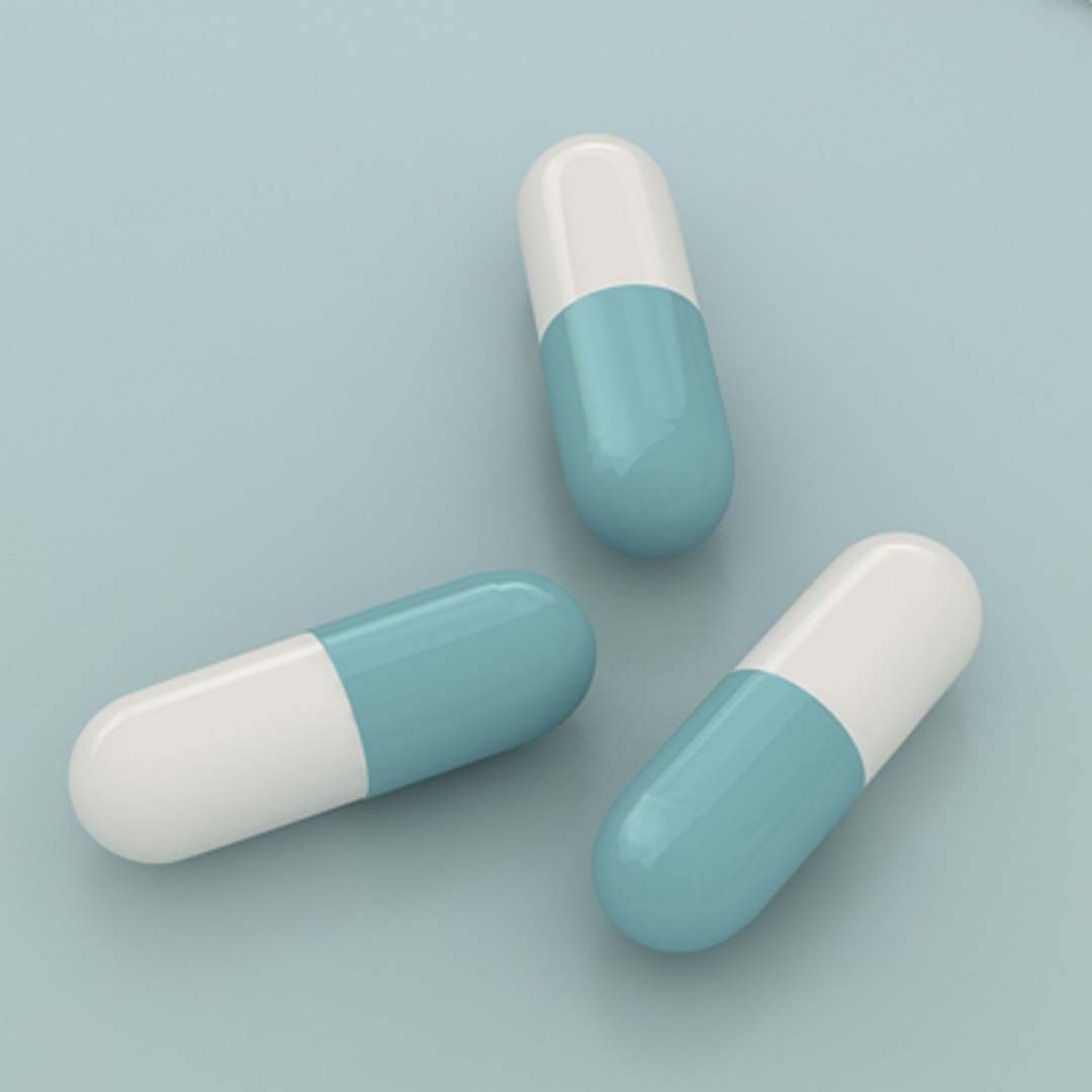 3d pills tablet model