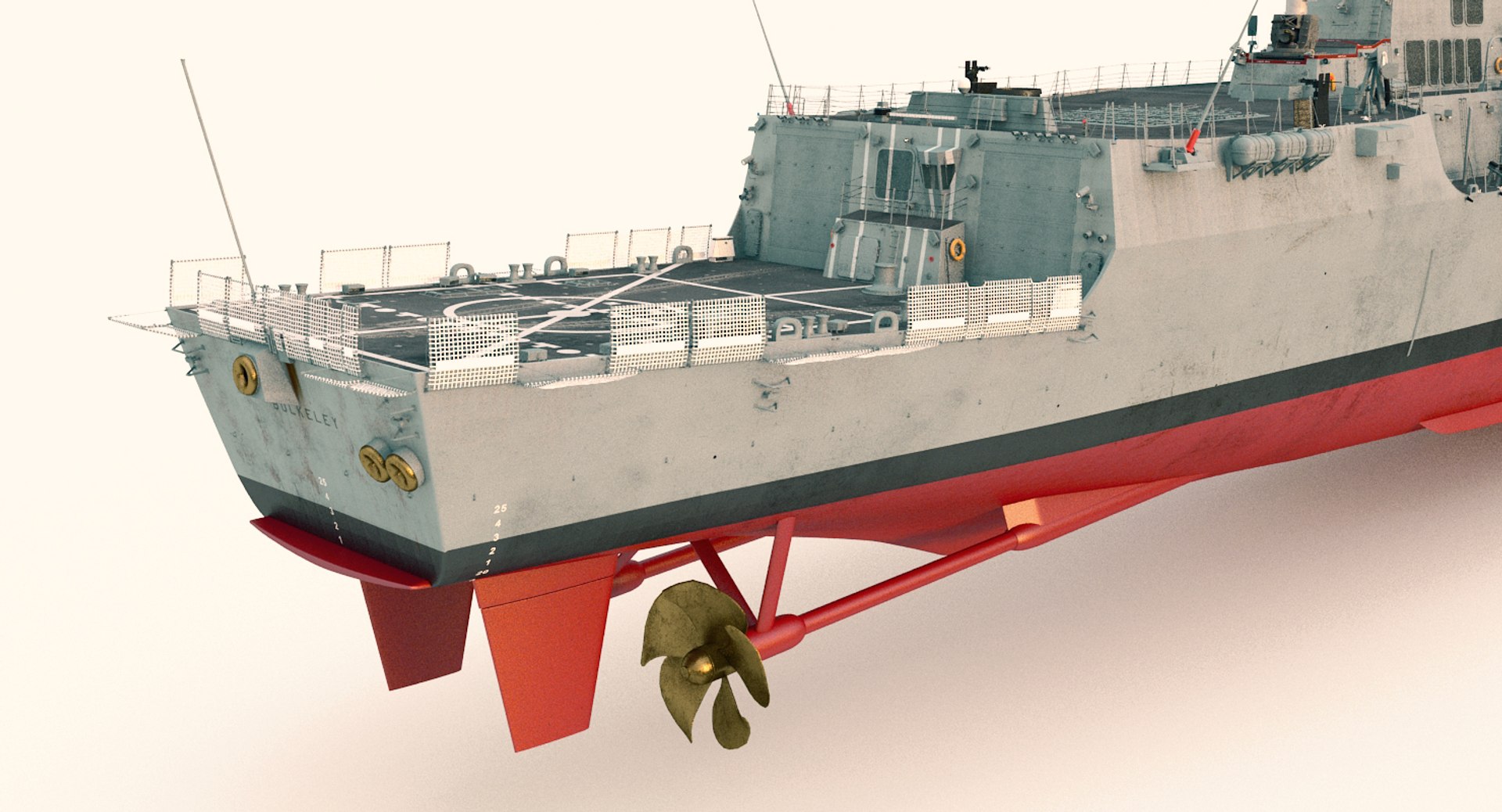Uss bulkeley ddg 3D model - TurboSquid 1380075