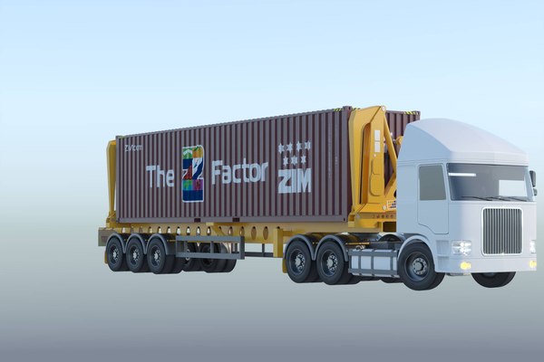 3D Generic 20 ft and 40 ft Container Sidelifter Rigged Animated ...