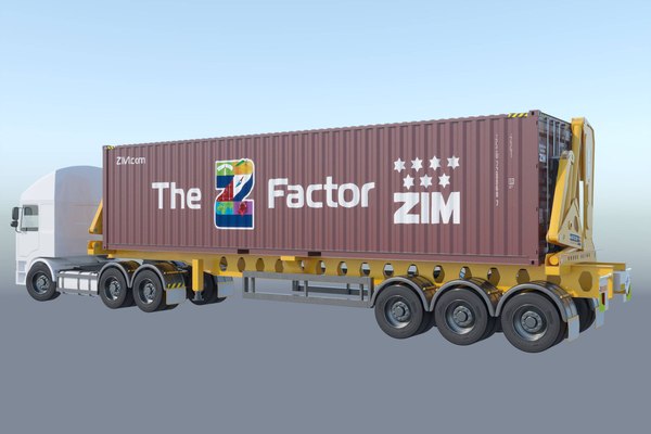 3D Generic 20 ft and 40 ft Container Sidelifter Rigged Animated ...