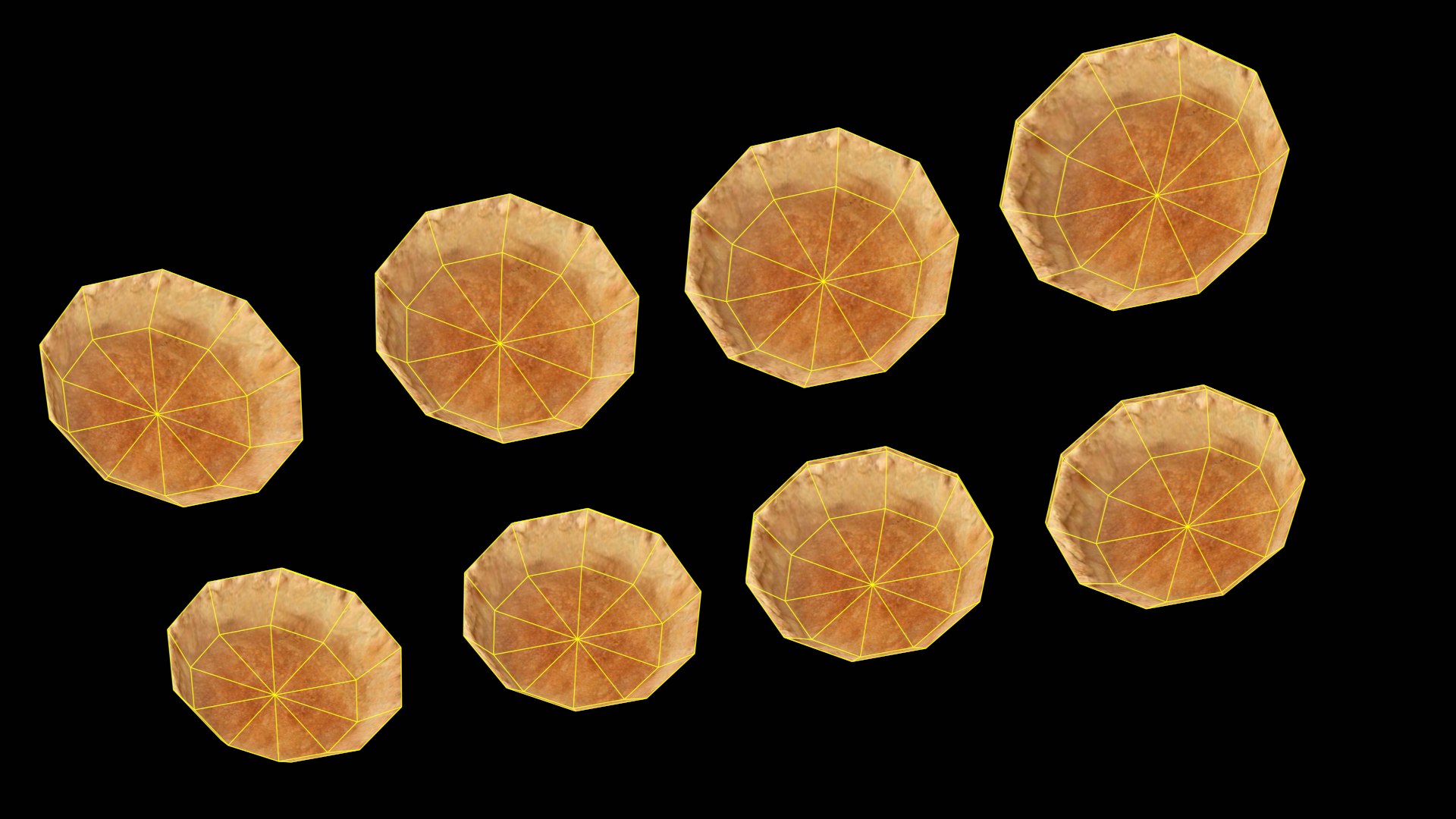 3D Medieval Pies Low Poly - TurboSquid 2134652