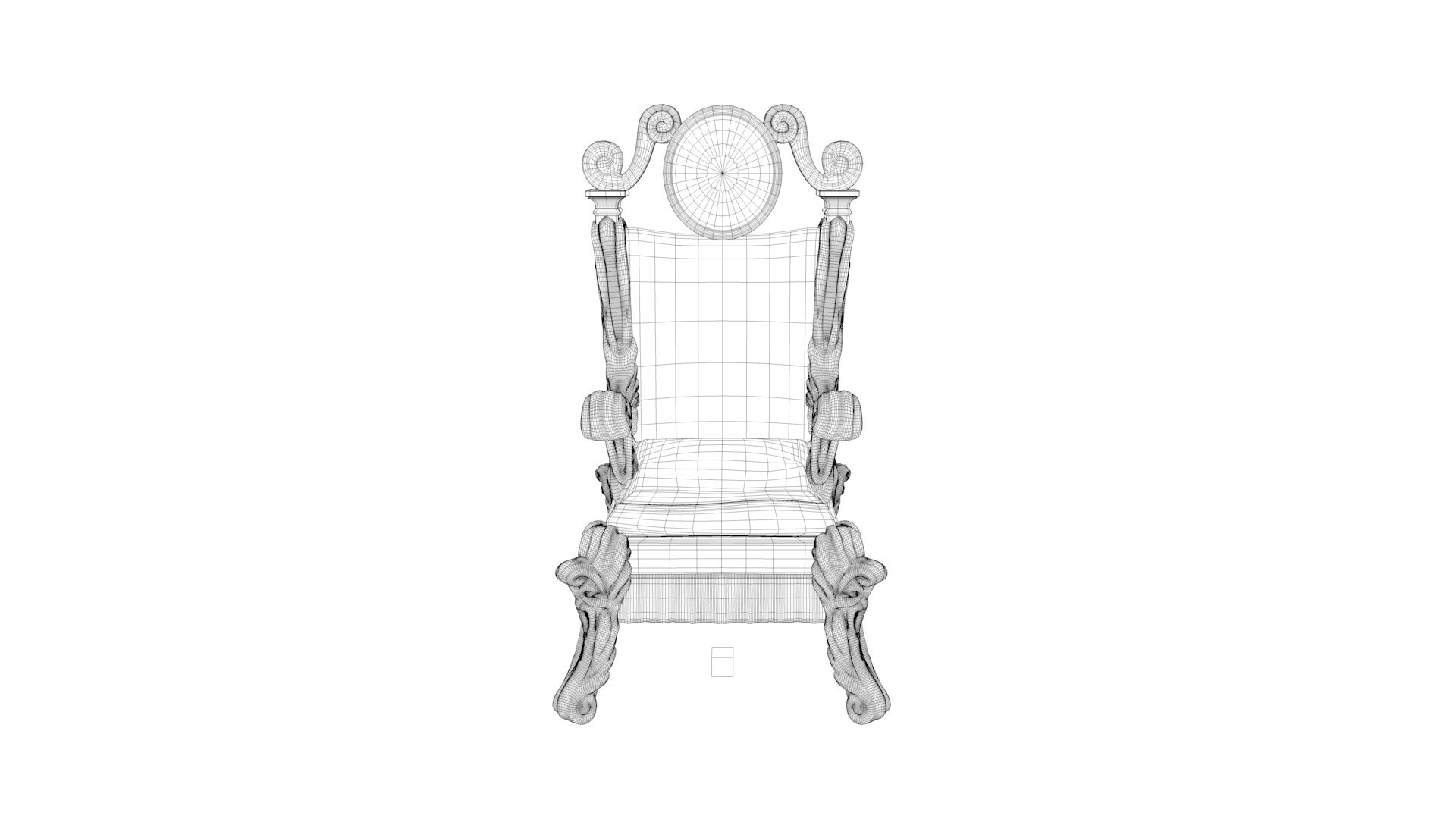 Realistic King Throne 3D Model - TurboSquid 1706387