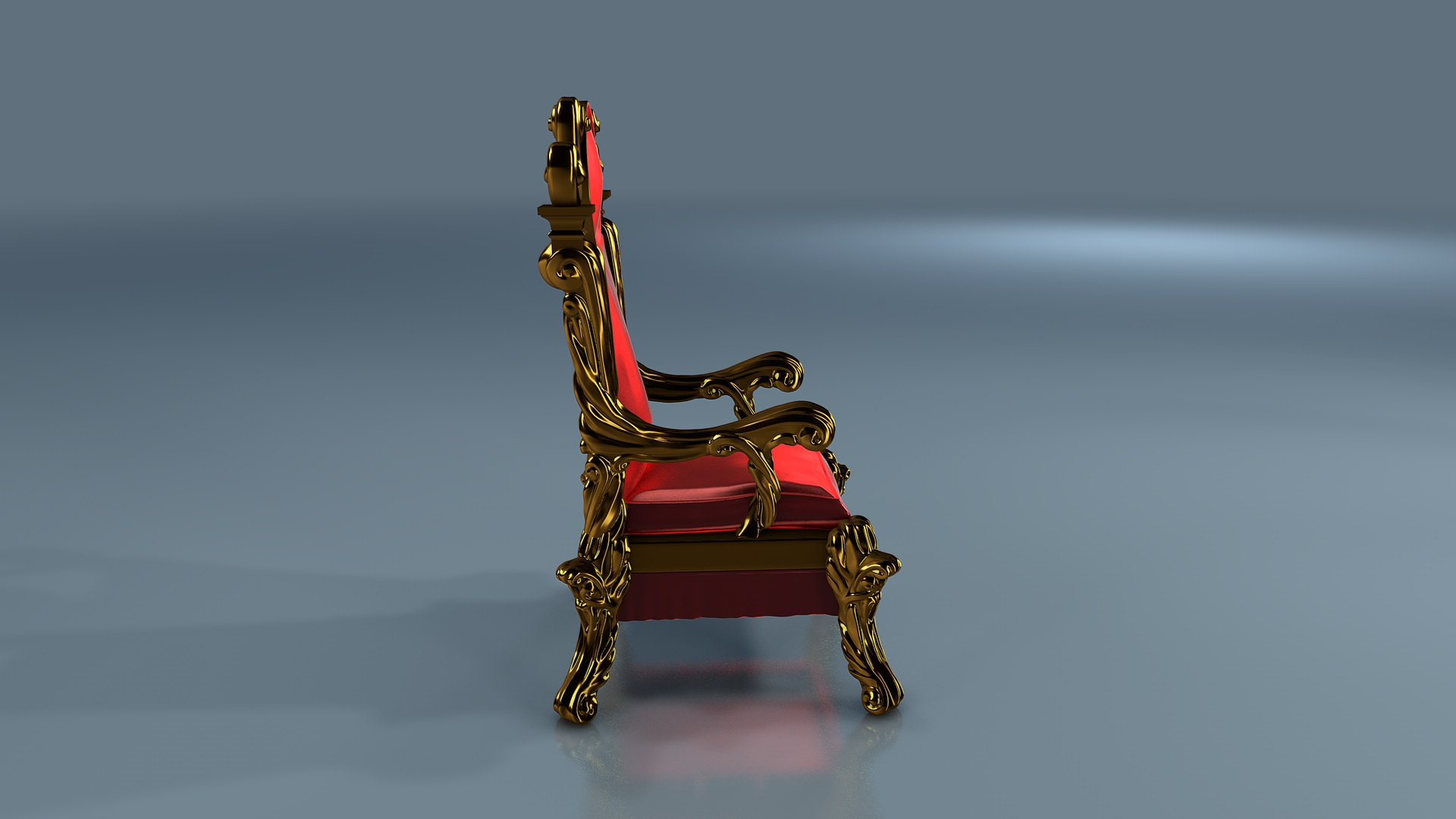 Realistic king throne 3D model - TurboSquid 1706387