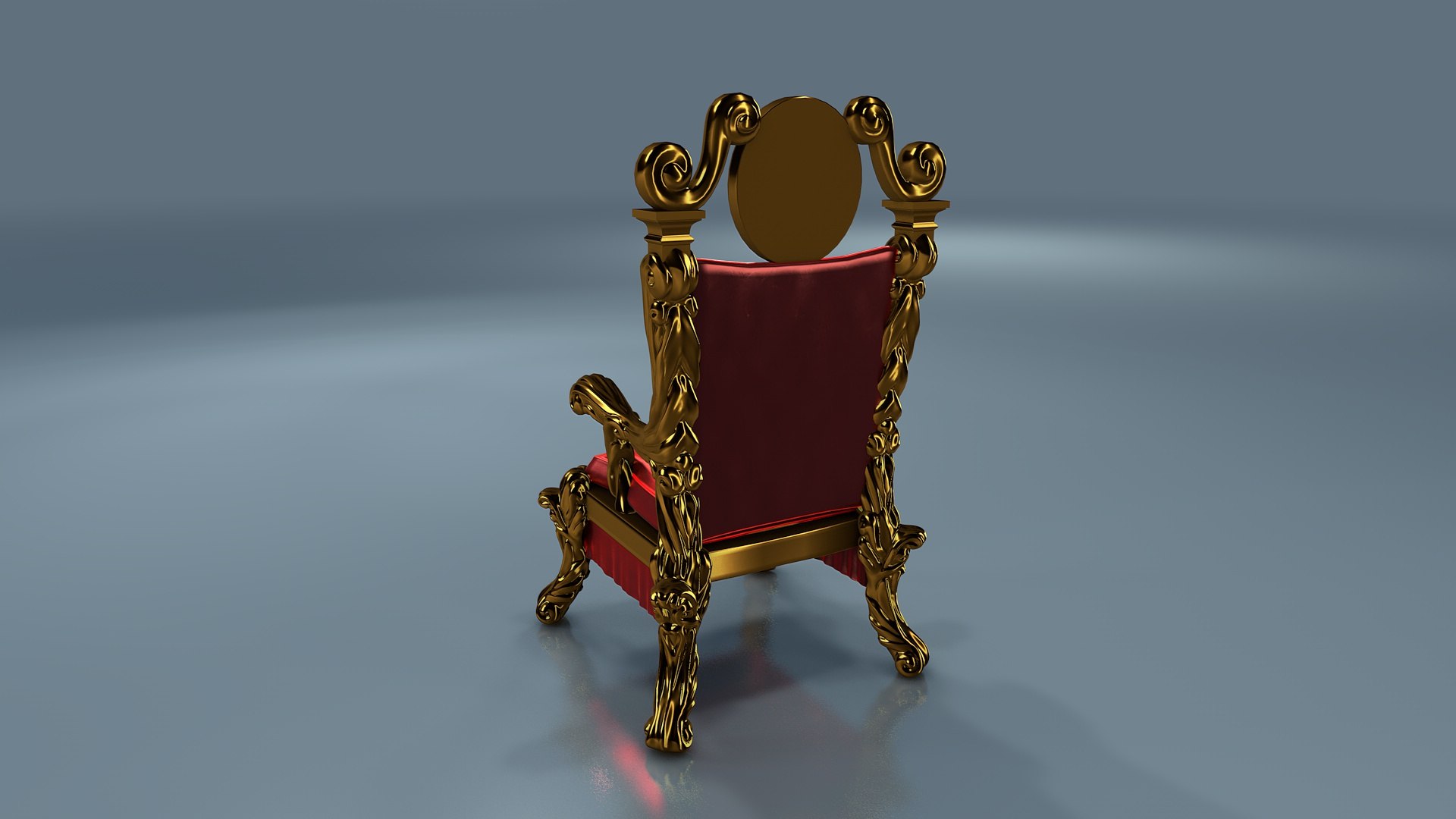 Realistic King Throne 3D Model - TurboSquid 1706387