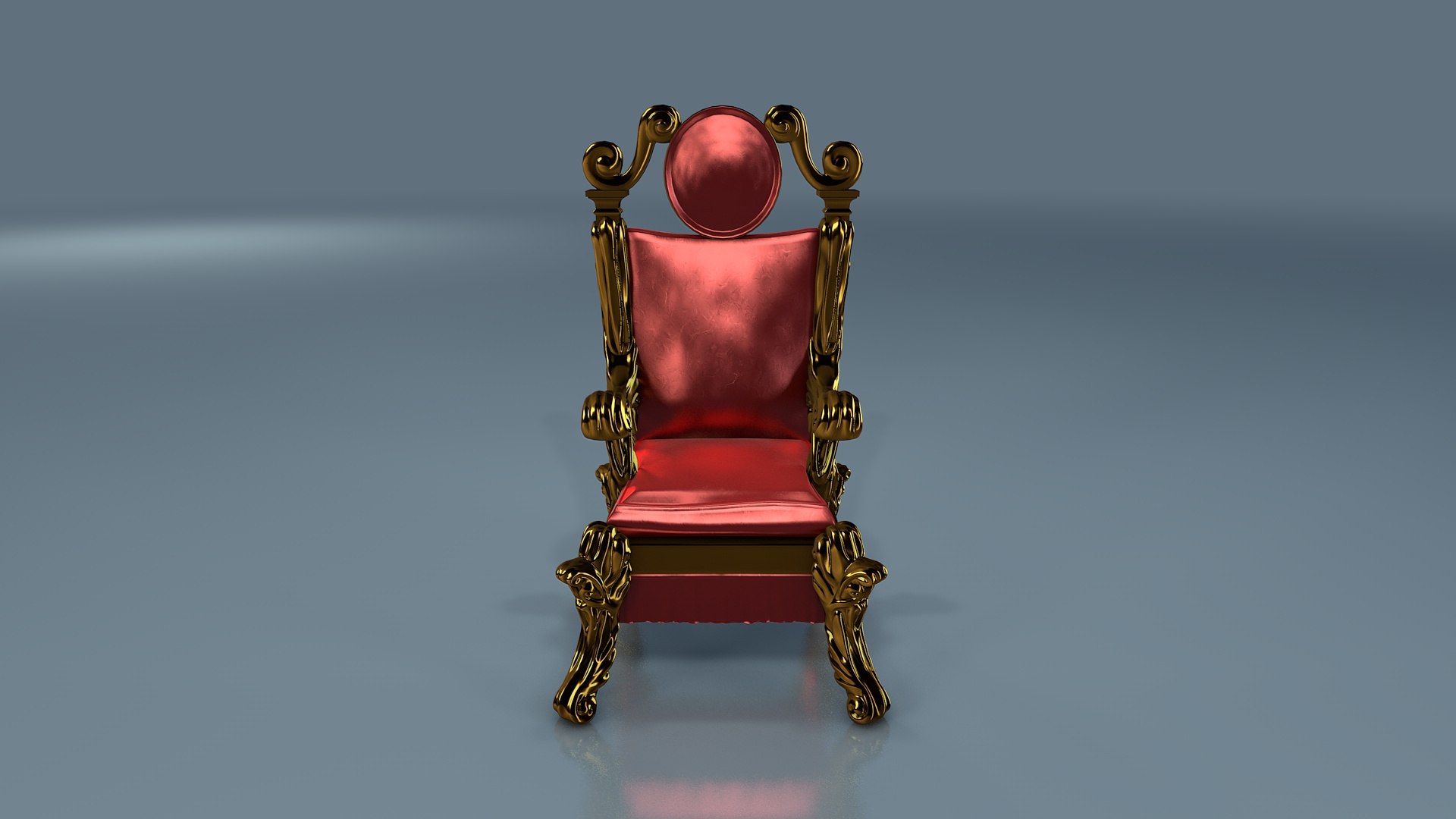 Realistic King Throne 3D Model - TurboSquid 1706387