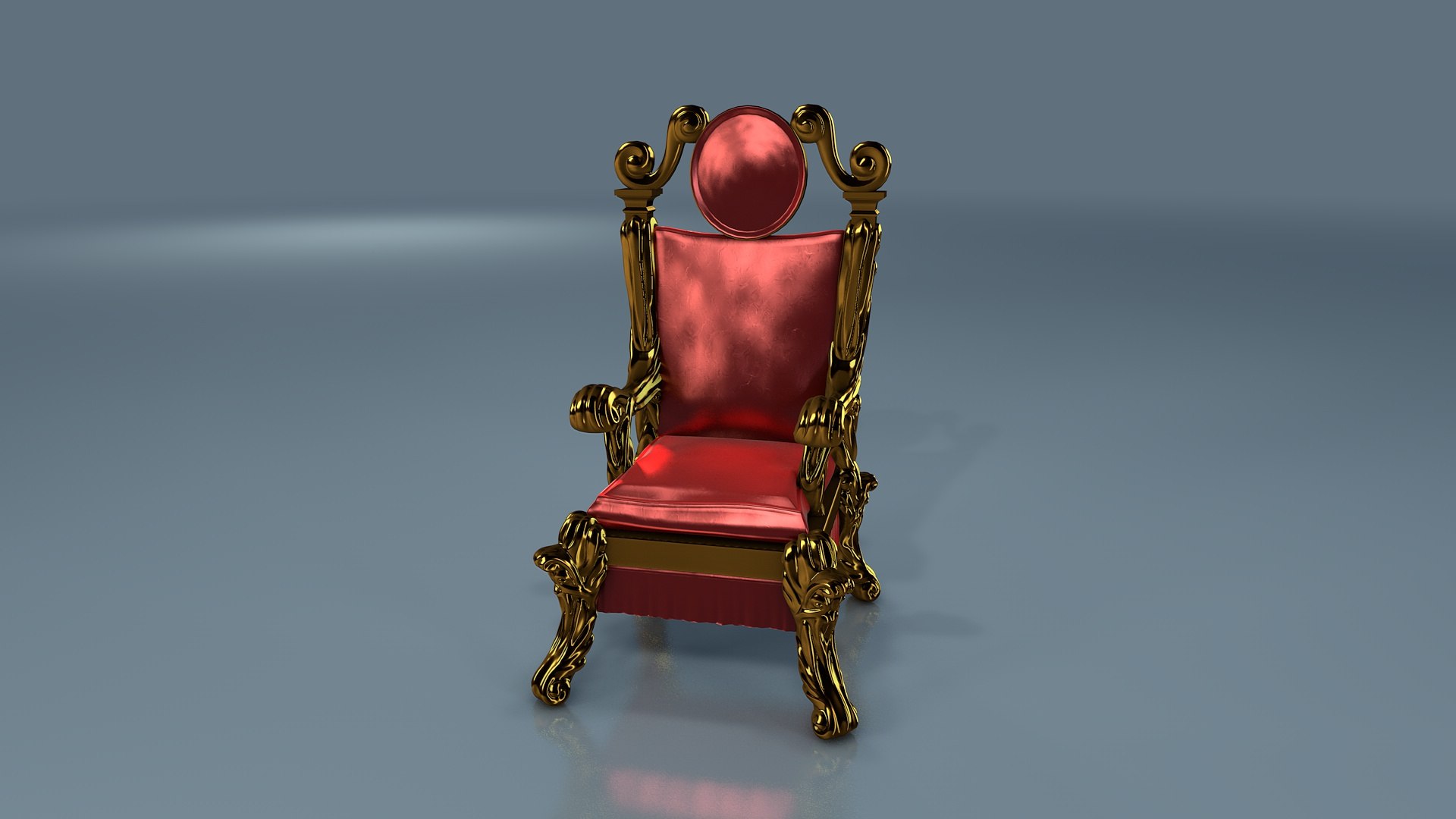 Realistic King Throne 3D Model - TurboSquid 1706387