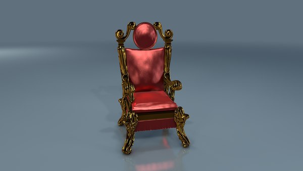 Realistic king throne 3D model - TurboSquid 1706387